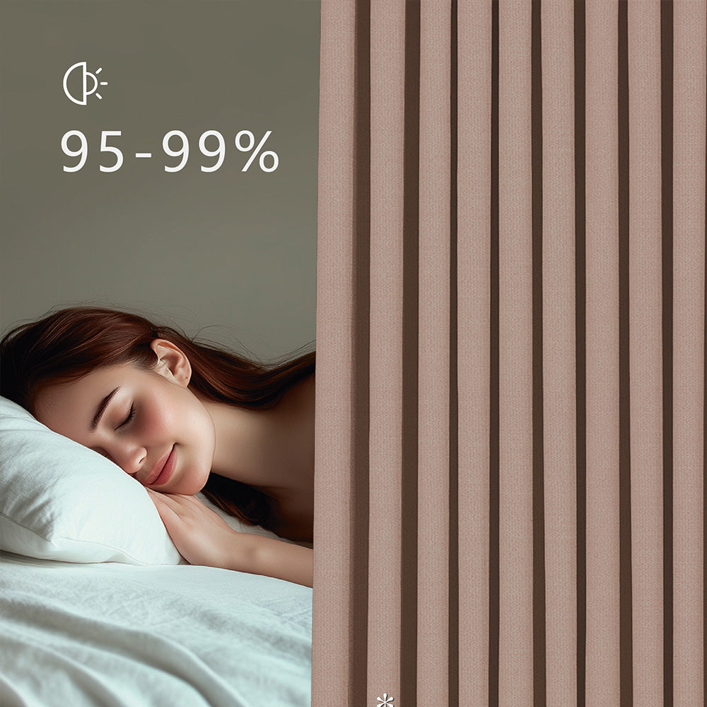 TESS Custom Motorized 95% Blackout Curtains | Go Smart Blinds