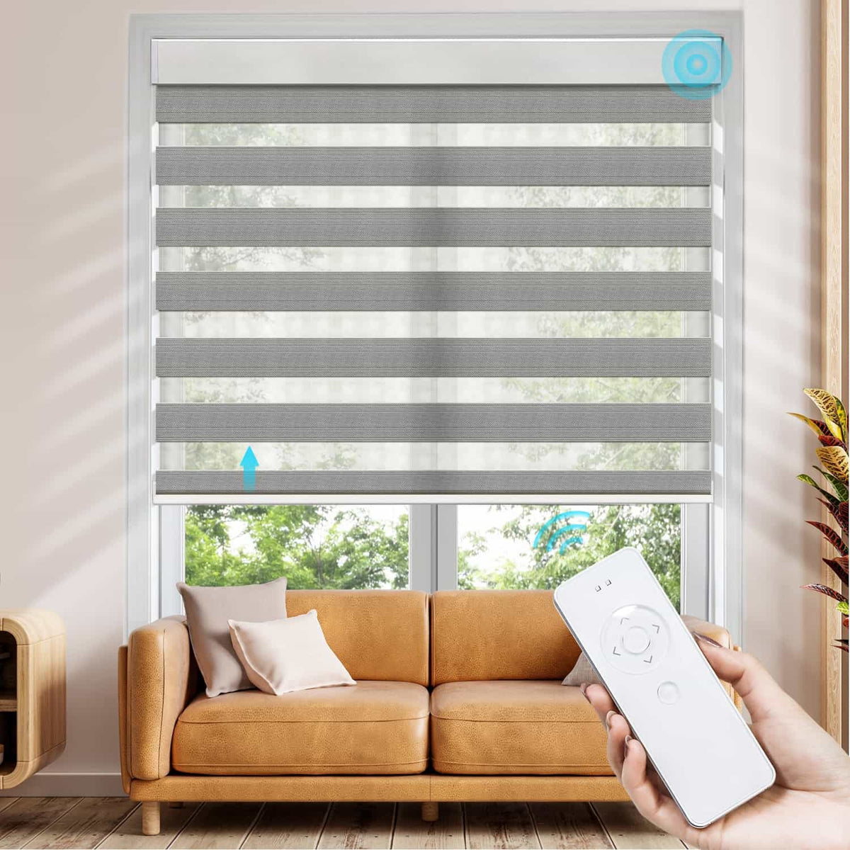 DREAM Blackout Motorized Zebra Blinds | Go Smart Blinds