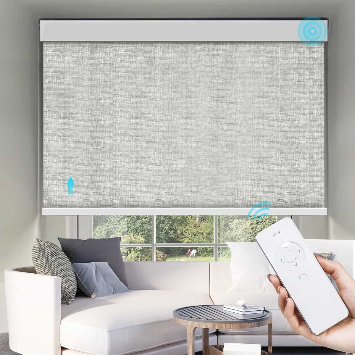 ROME Blackout Motorized Roller Blinds | Go Smart Blinds