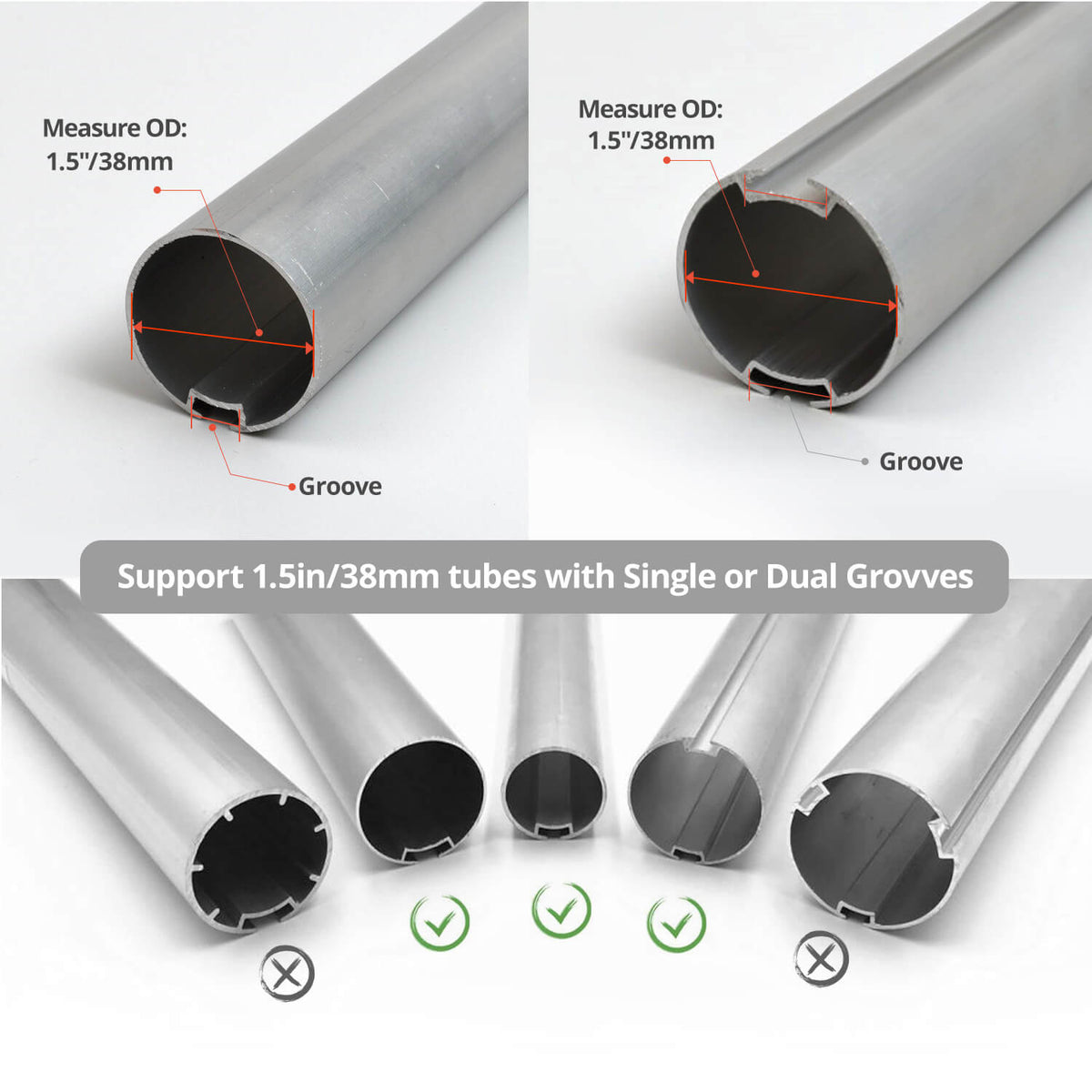 Tubular Battery Motor For 1.5"/38mm Roller Shades | Go Smart Blinds